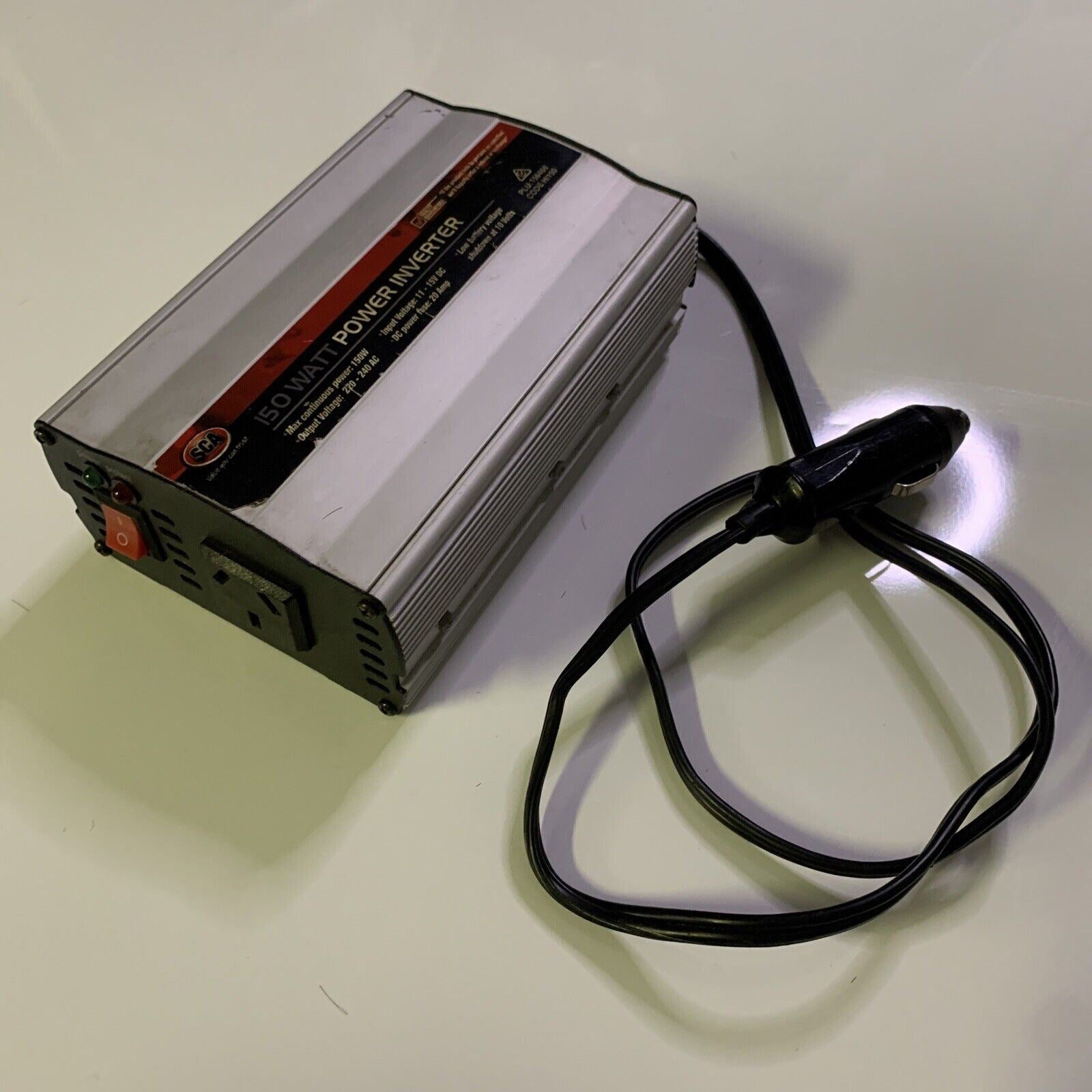 SCA 150 Watt Power Inverter HI-150 Input 12V 15A Output 240VAC 50Hz ...