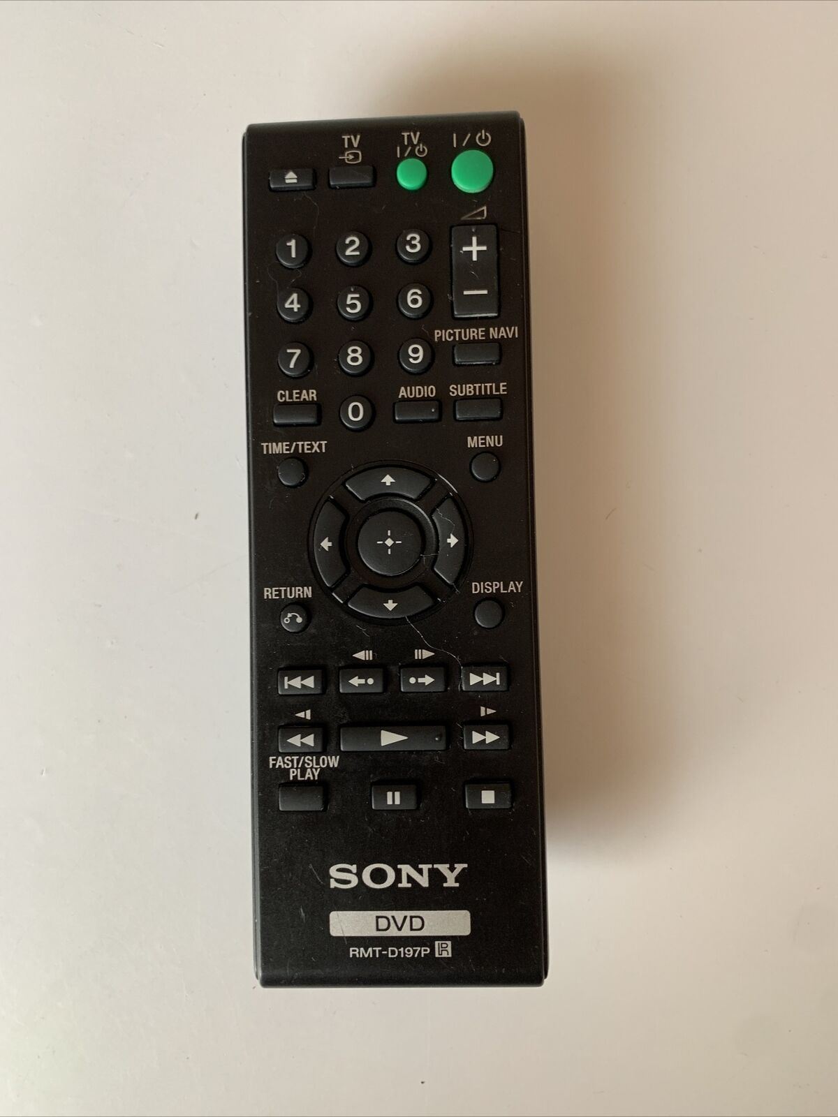 Sony DVD RMT-D197P Remote Control *Missing battery lid – Retro Unit