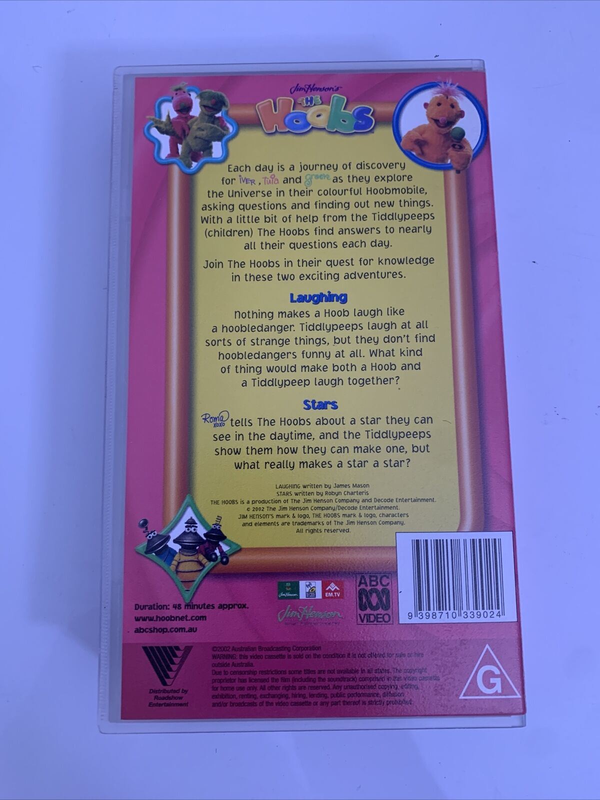 The Hoobs - Hello + Laughing VHS PAL Jim Henson – Retro Unit