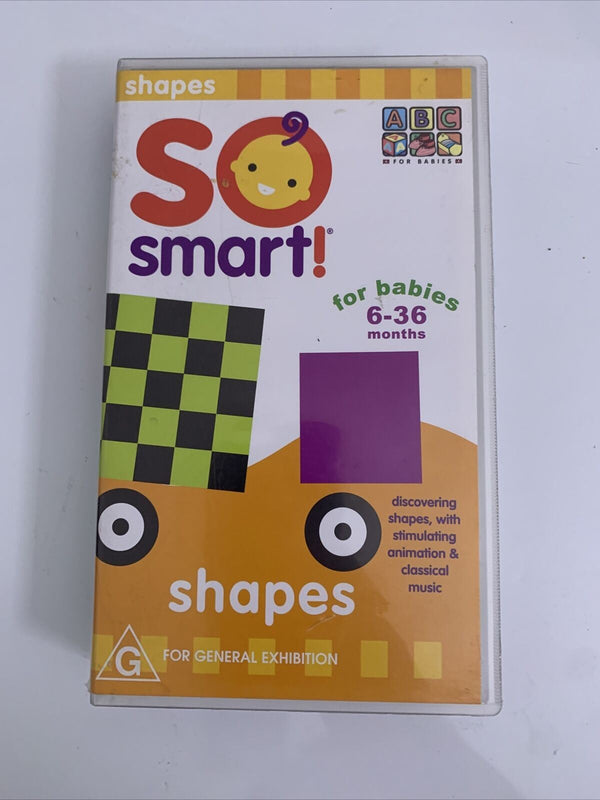 So Smart Shapes for Babies 6-36 months ABC VHS PAL – Retro Unit