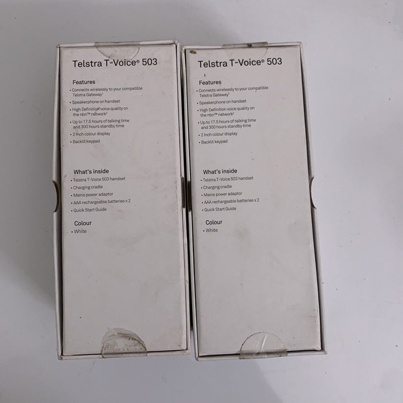 2x NEW Telstra T-Voice 503 cordless phone - DECT handset for Telstra G ...