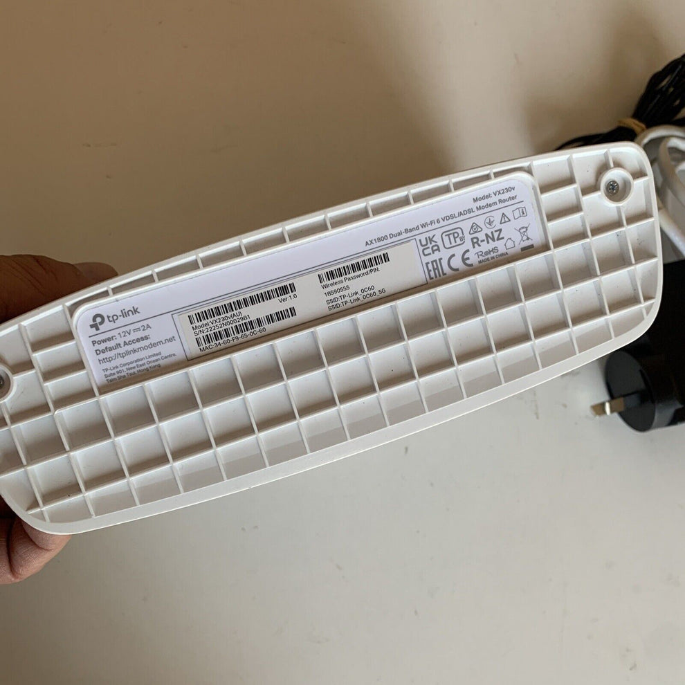 TP-Link VX230v AX1800 Dual-Band Wi-Fi 6 Dual Band WiFi Modem Router Ea ...