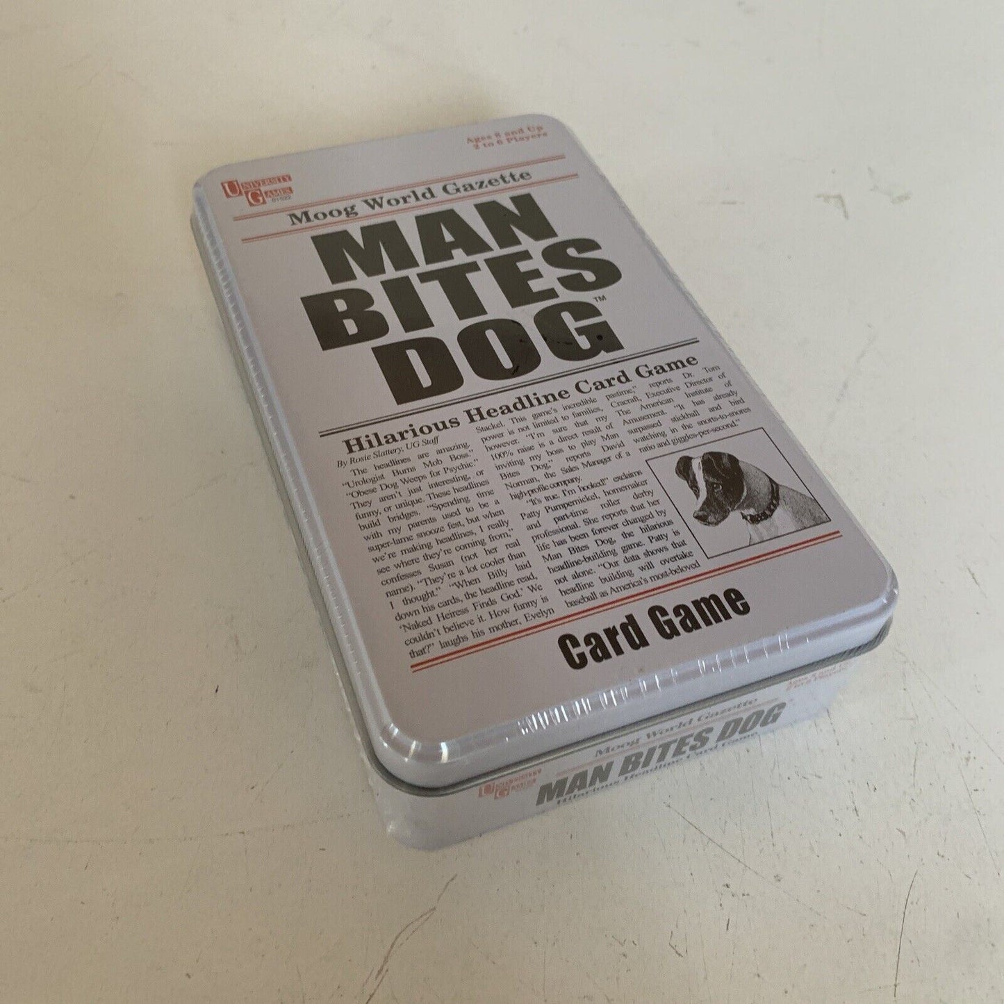 Man Bites Dog Card Game In a Tin NEW SEALED – Retro Unit