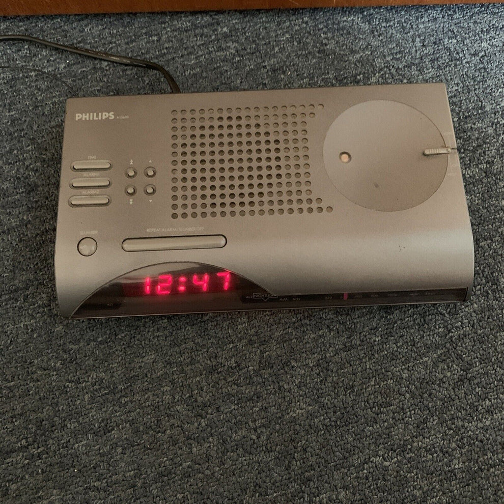 Philips Alarm Clock AM/FM Radio AJ3600/10 – Retro Unit