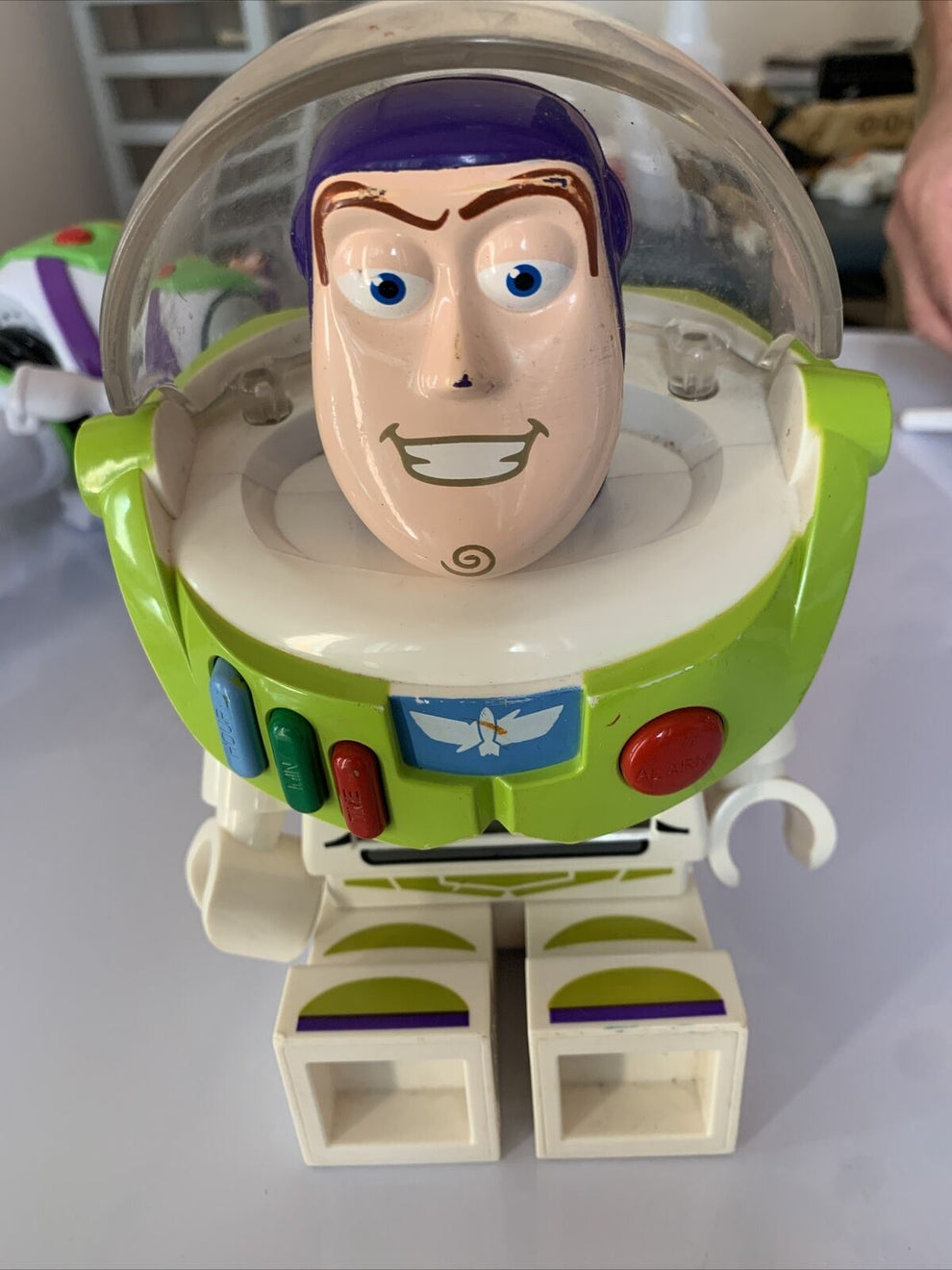 Disney Pixar Lego Buzz Lightyear Alarm Clock RARE! & 3 Buzz Lightyear ...