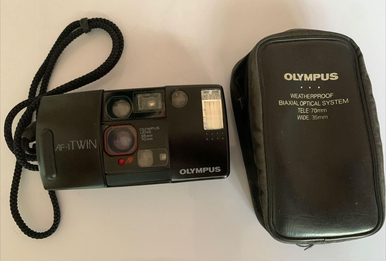 Olympus AF-1 Twin Point & Shoot Film Camera Tele 70mm Wide 35mm – Retro ...