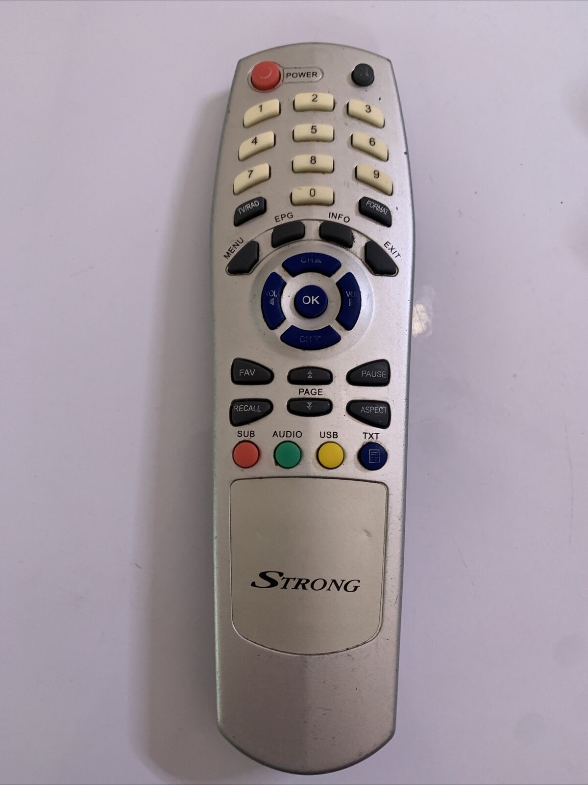 Strong Remote Control for Satellite Receiver Genuine *Missing Battery ...