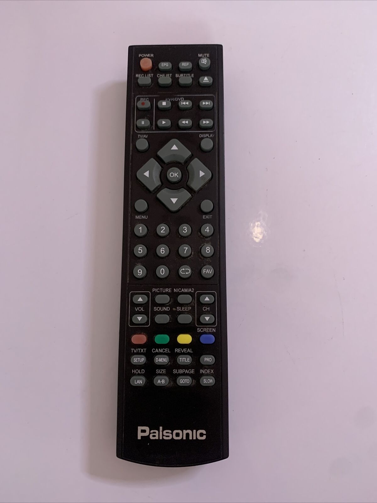 Genuine Palsonic Remote Control PVR DVD *Missing Battery Lid – Retro Unit