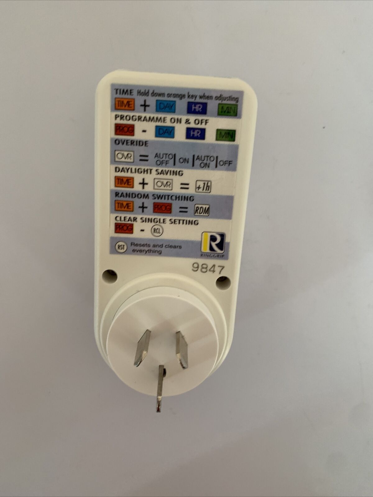 Ring Grip Timer RET1 Electronic Timer with Instructions – Retro Unit