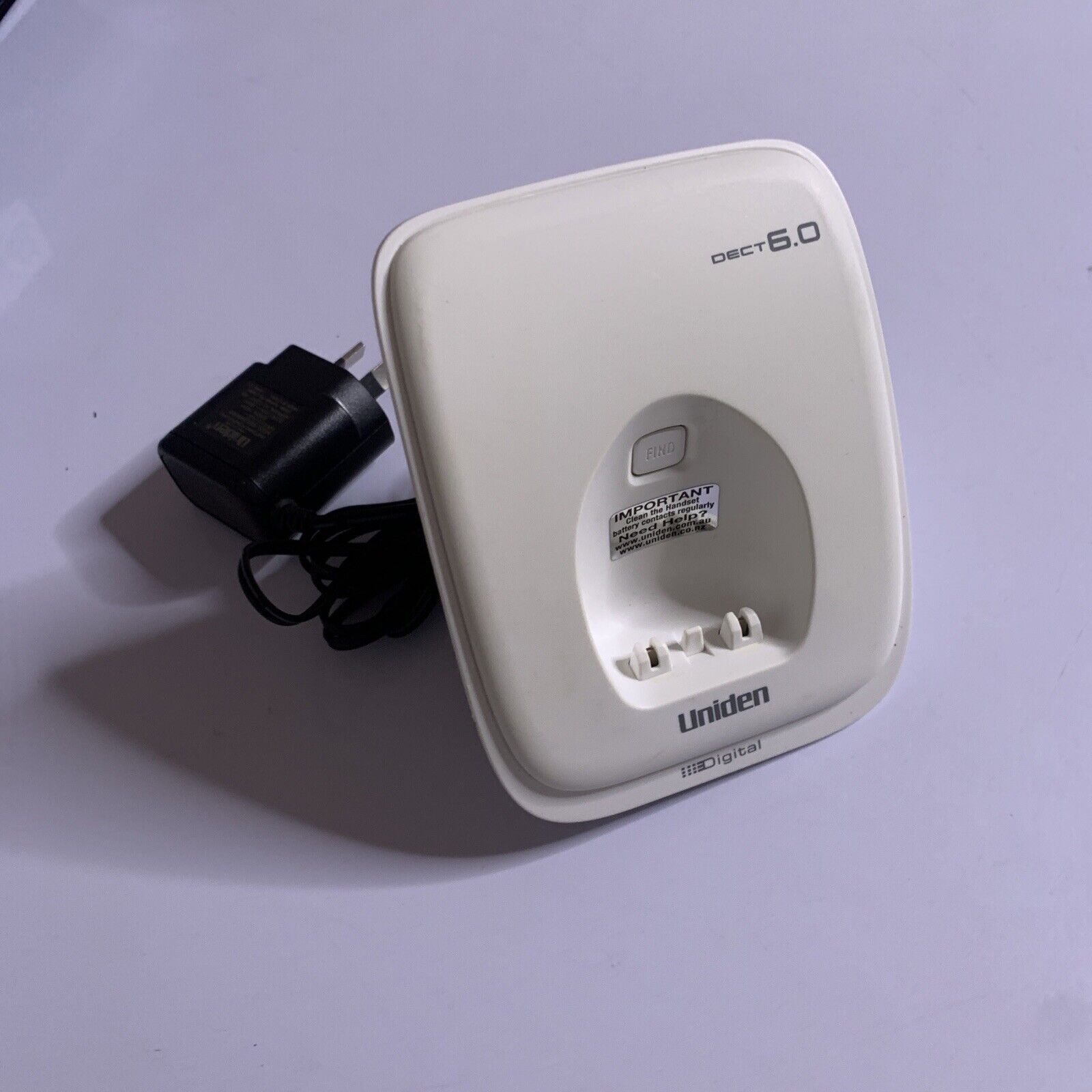 Uniden DECT1015 Base Cordless Charger & AC Adapter AAD-041S(R) White ...