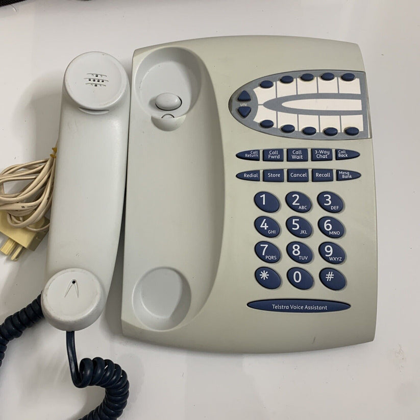 Telstra T1000S Corded Telephone Push Button NBN Compatible – Retro Unit
