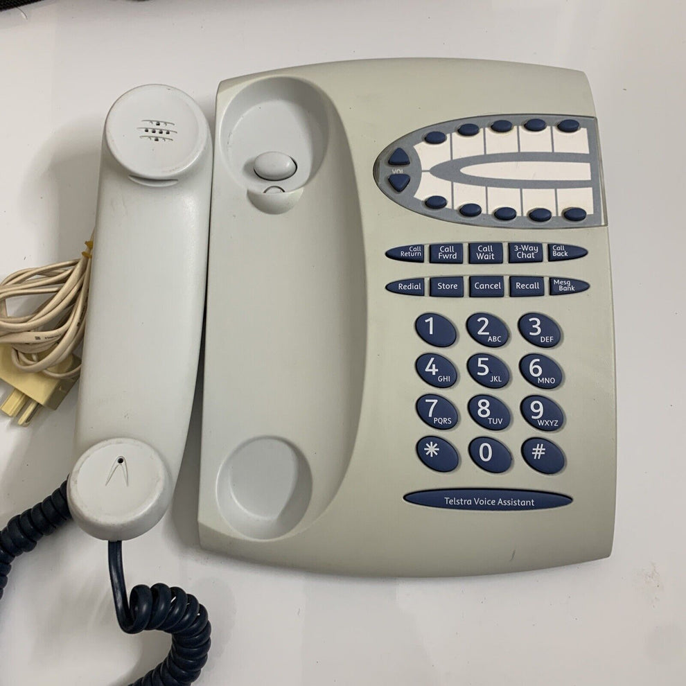 Telstra T1000S Corded Telephone Push Button NBN Compatible – Retro Unit