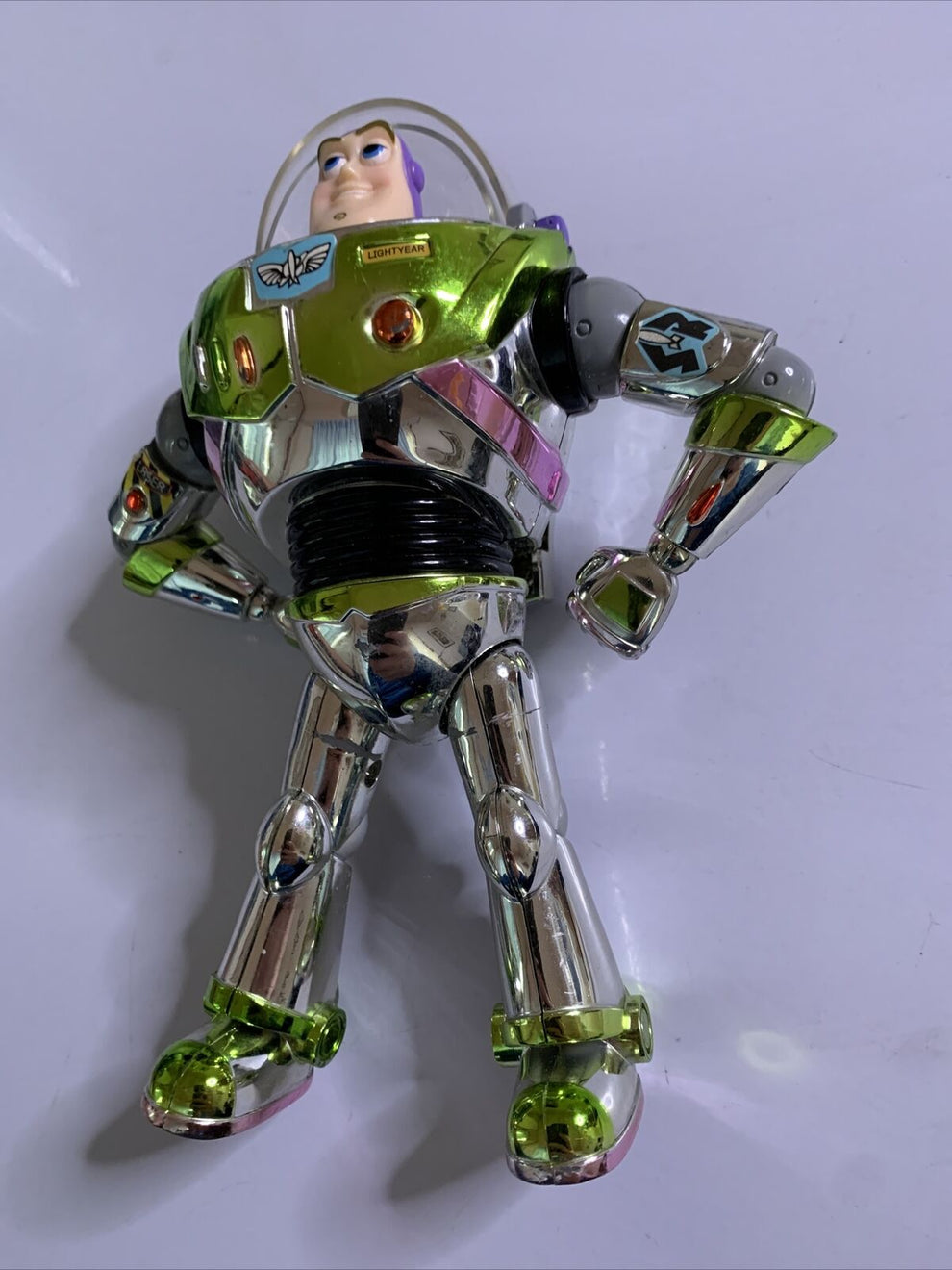 Buzz Lightyear Metallic Chrome Disney Pixar Toy Story – Retro Unit