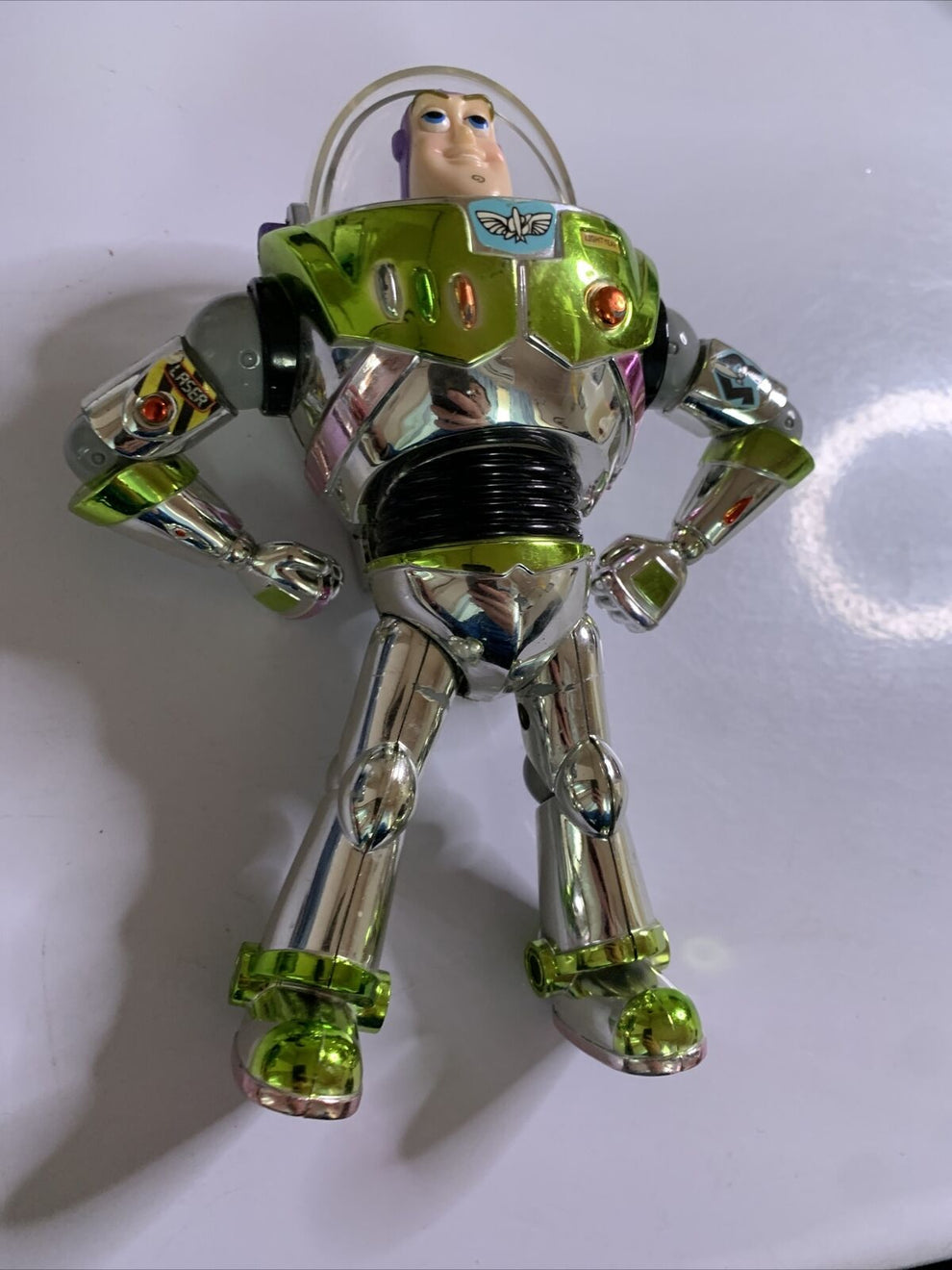 Buzz Lightyear Metallic Chrome Disney Pixar Toy Story – Retro Unit