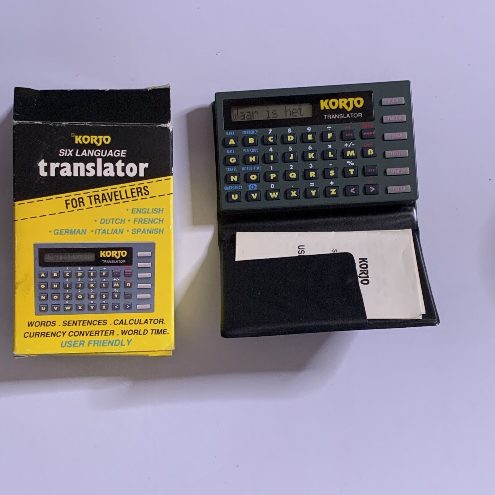 Koro Portable 6 Language Translator English Dutch French German Italia ...