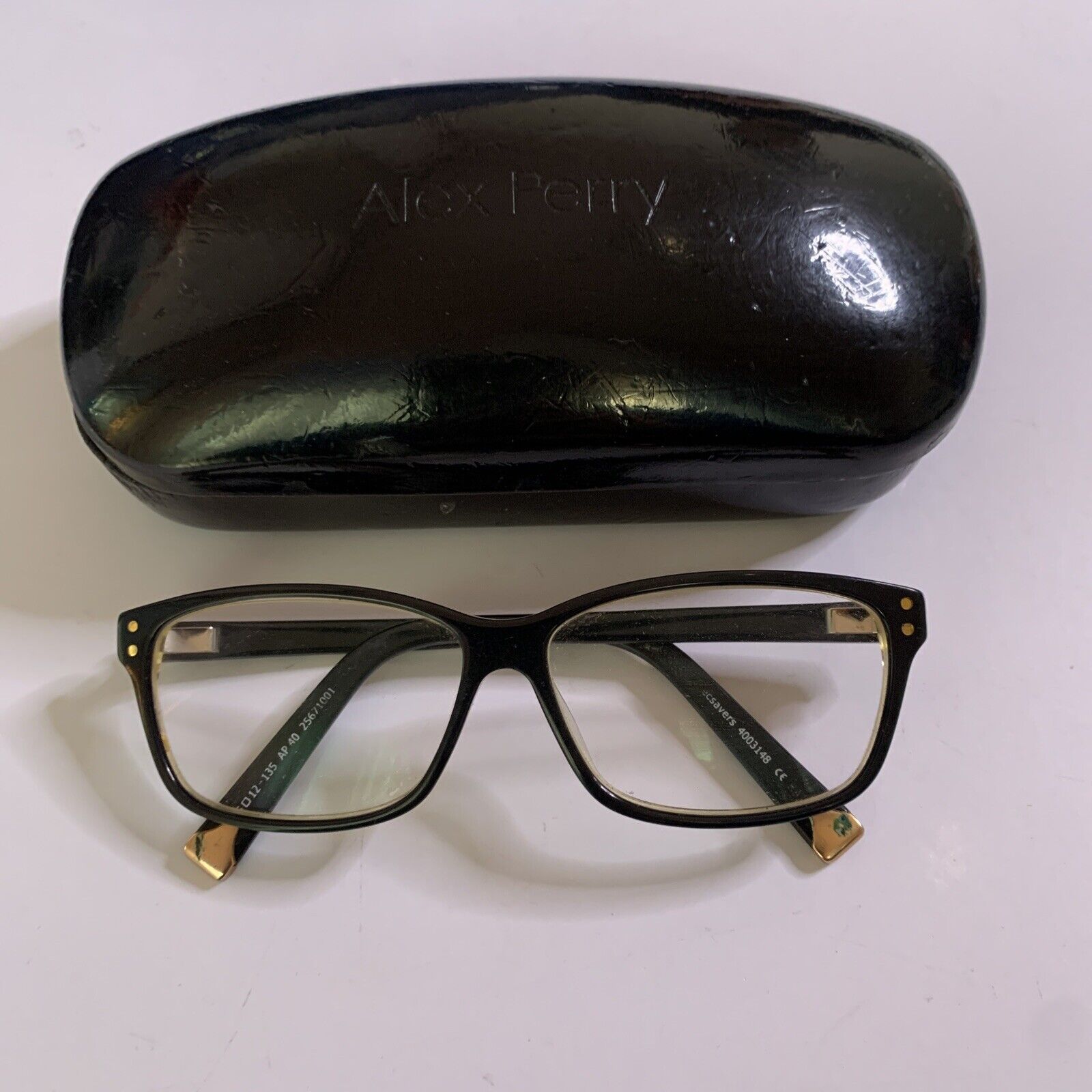 Alex Perry Eyeglasses with Case AP 40 25671001 55-12-135 – Retro Unit