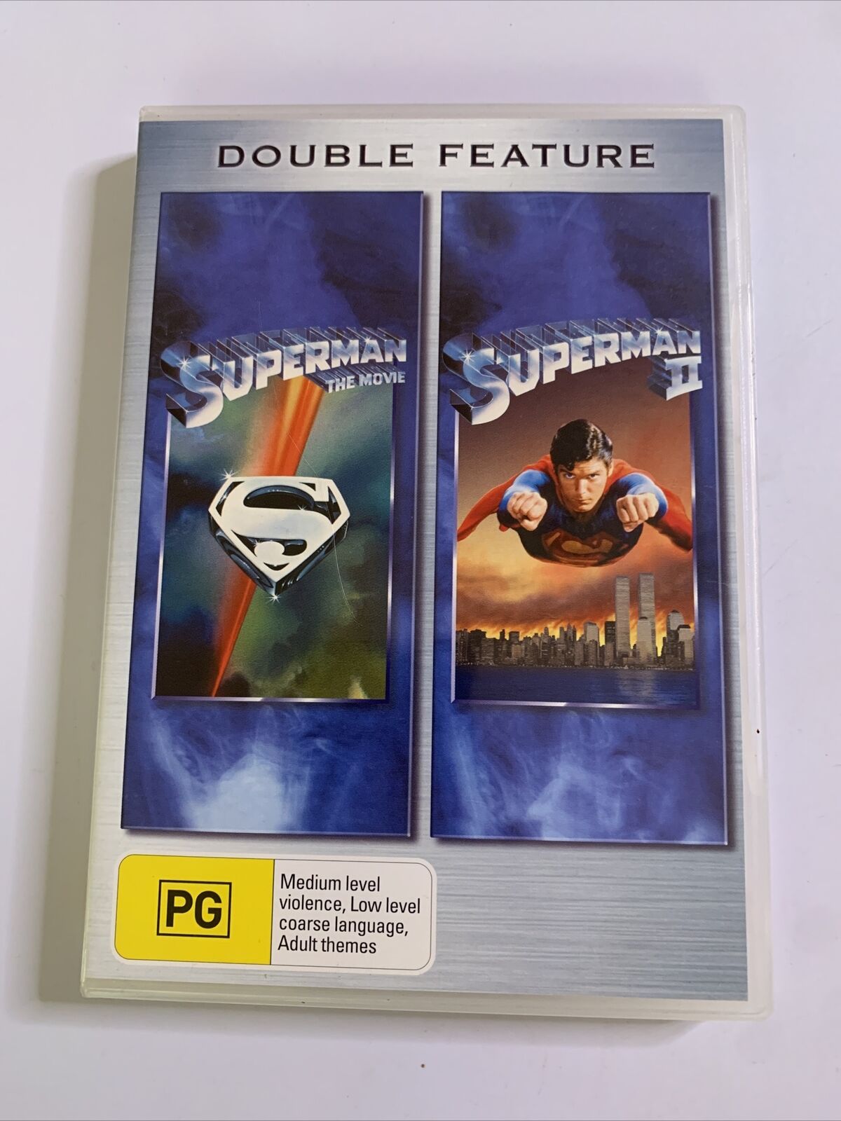 Superman 1 & 2 (DVD, 1978) Christopher Reeve, Marlon Brando Region 4 ...