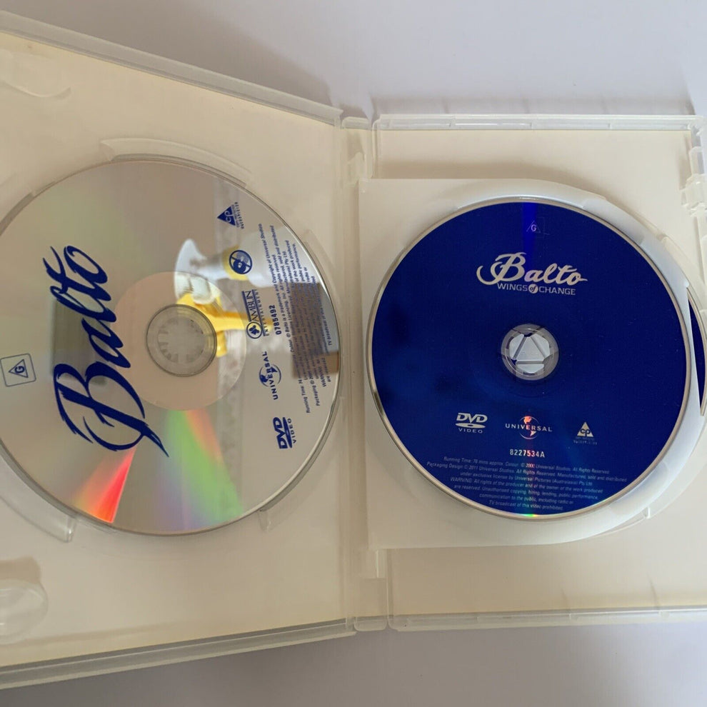 Balto / Balto Wolf Quest / Balto Wings of Change (DVD, 3-Disc Set) Ani ...