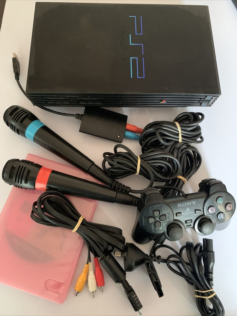 Sony PlayStation 2 PS2 Console PAL + SingStar Bundle SCPH-5000 – Retro Unit
