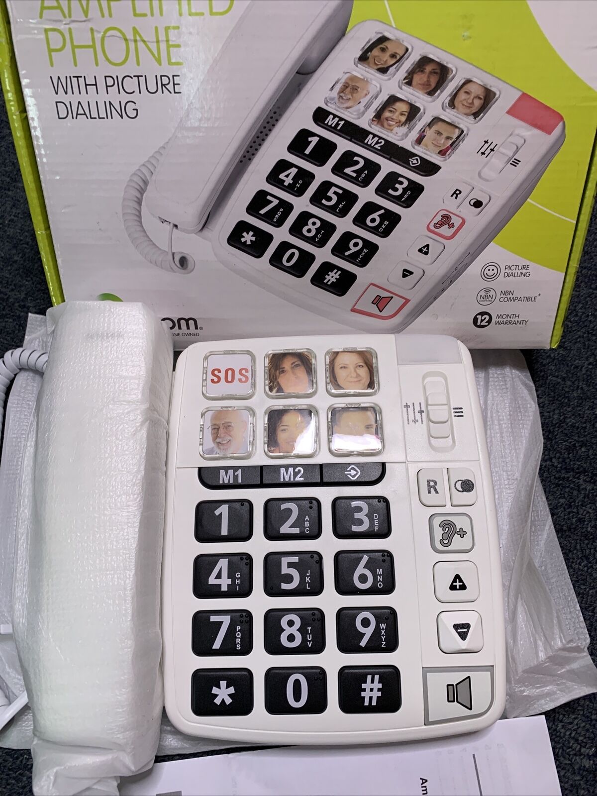 Oricom Amplified Corded Telephone with Large Buttons NBN Compatible CA ...