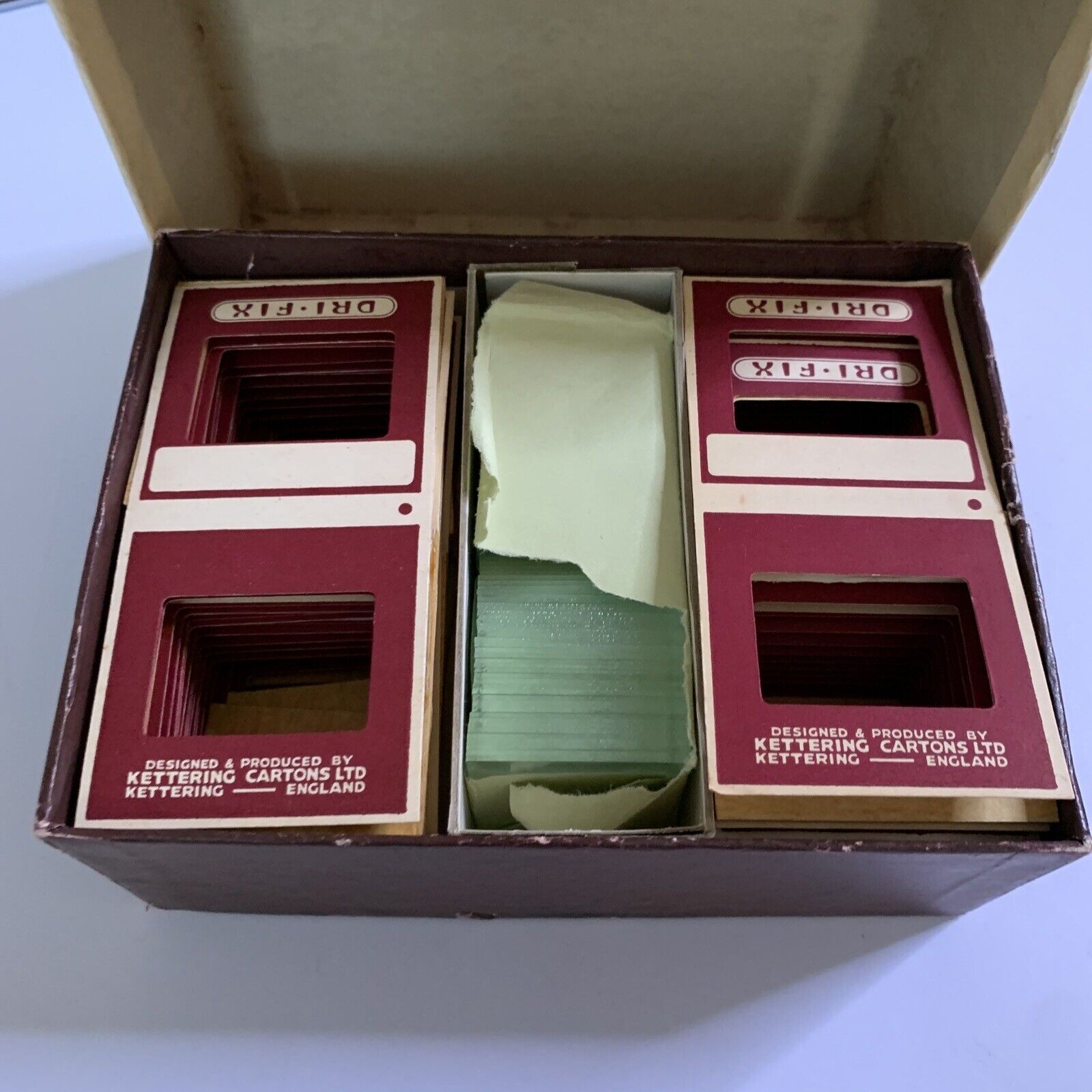 Kettering 20x Dri Fix Slide Mounts Holders with Glass – Retro Unit