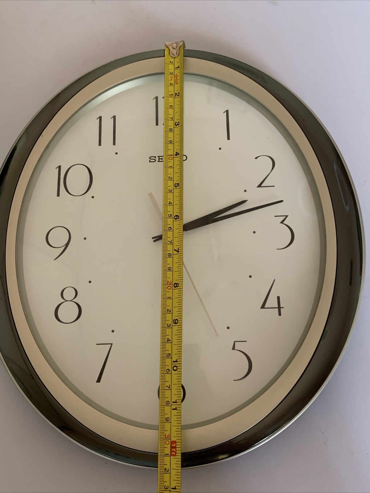 Seiko Wall Clock Oval Shaped 33cm X 29cm QXA147KL KNYE – Retro Unit