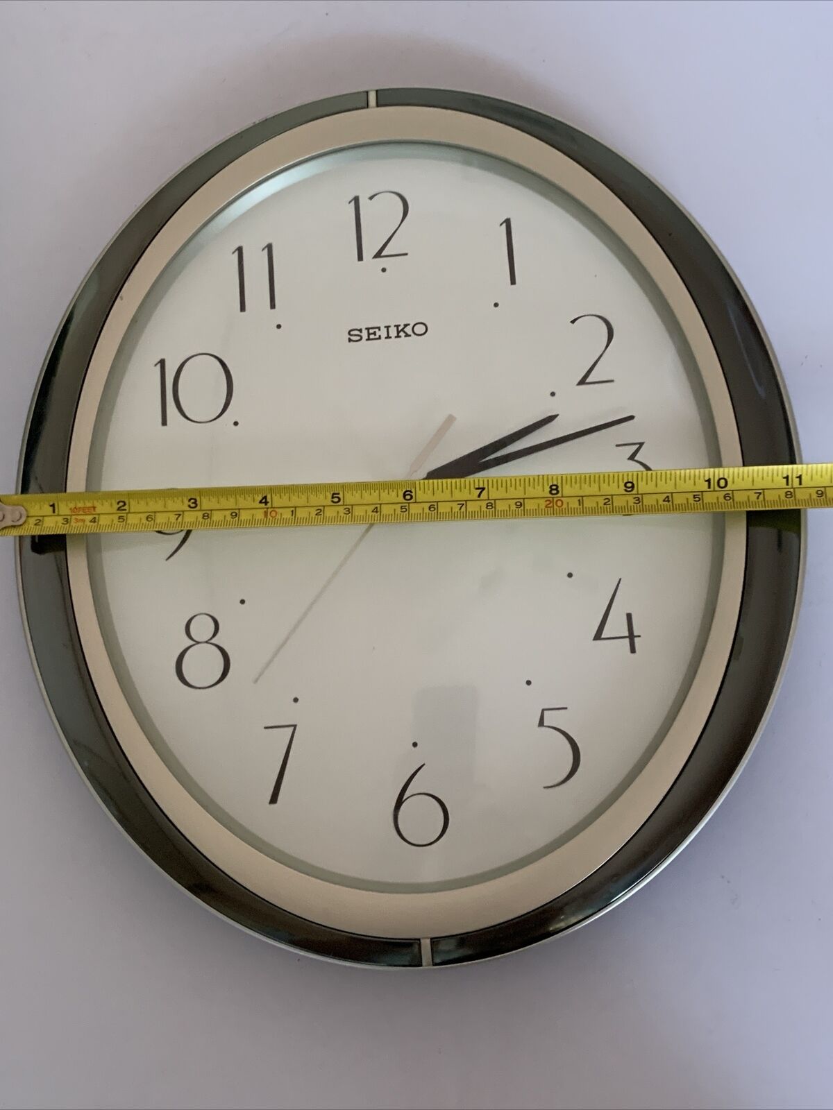 Seiko Wall Clock Oval Shaped 33cm X 29cm QXA147KL KNYE – Retro Unit