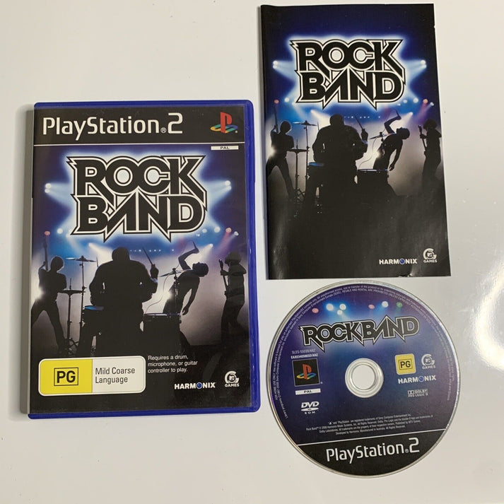Rock Band PS2 Sony PlayStation 2 PAL Game Complete – Retro Unit