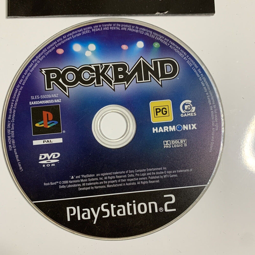 Rock Band PS2 Sony PlayStation 2 PAL Game Complete – Retro Unit