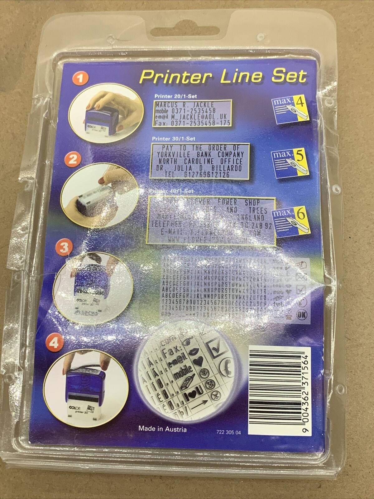 Make Your Own Self-Inking Stamp Printer 20/1 Set NEW – Retro Unit