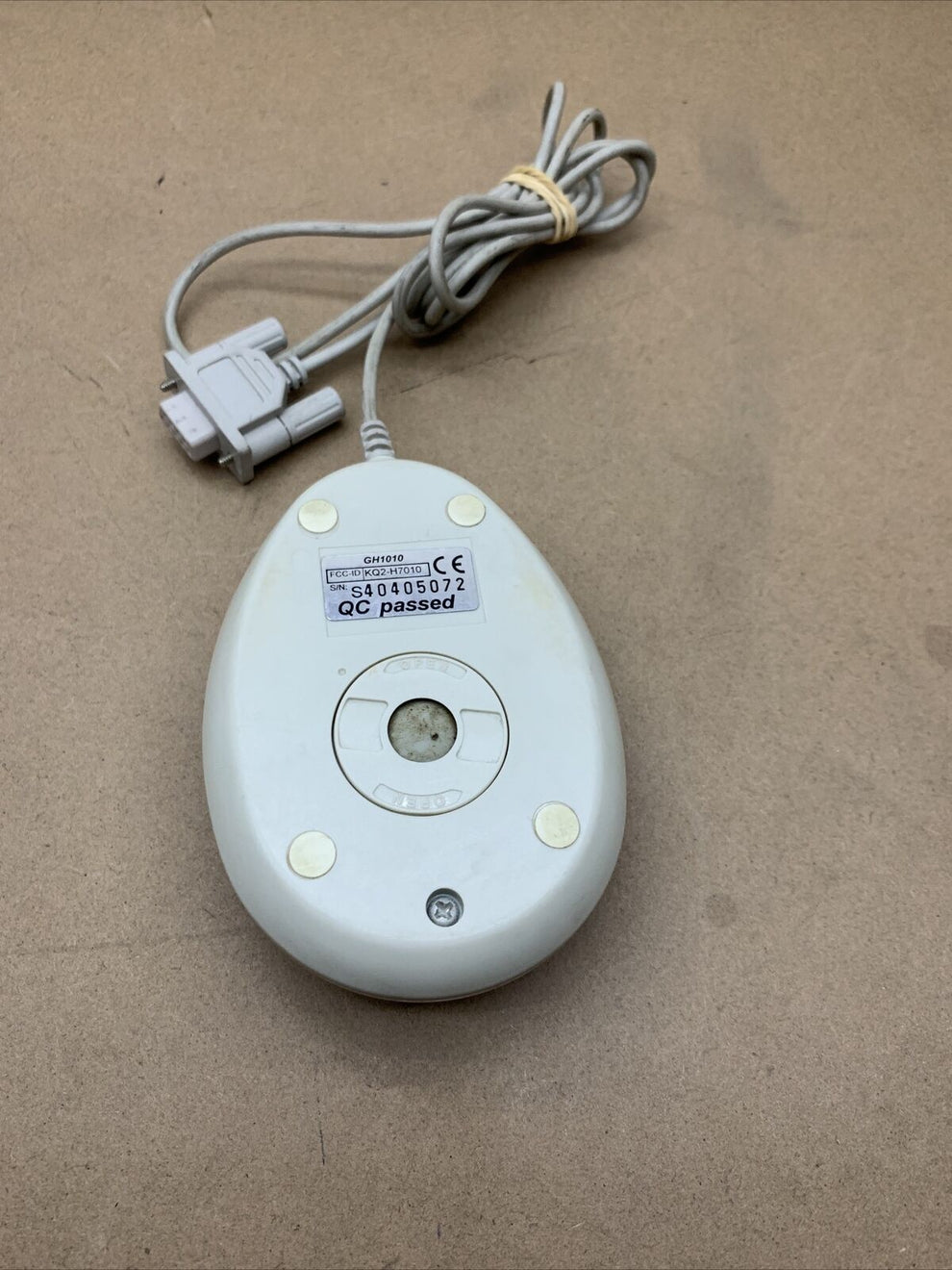 Videal Serial Trackball Mouse 3 Button GH1010 Vintage – Retro Unit
