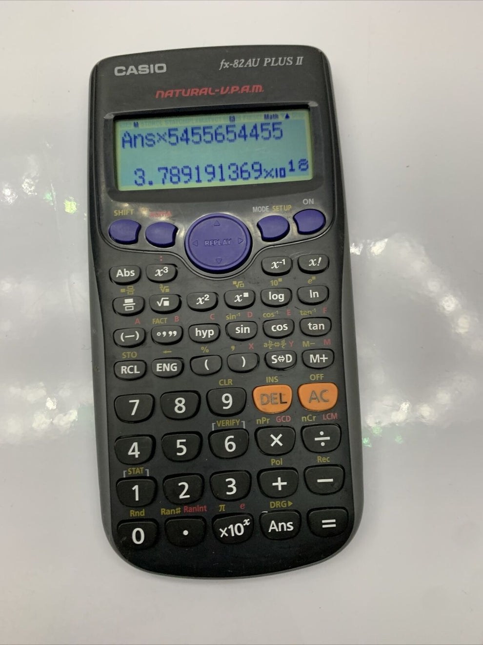 Casio FX82AU PLUS II Scientific Calculator working – Retro Unit