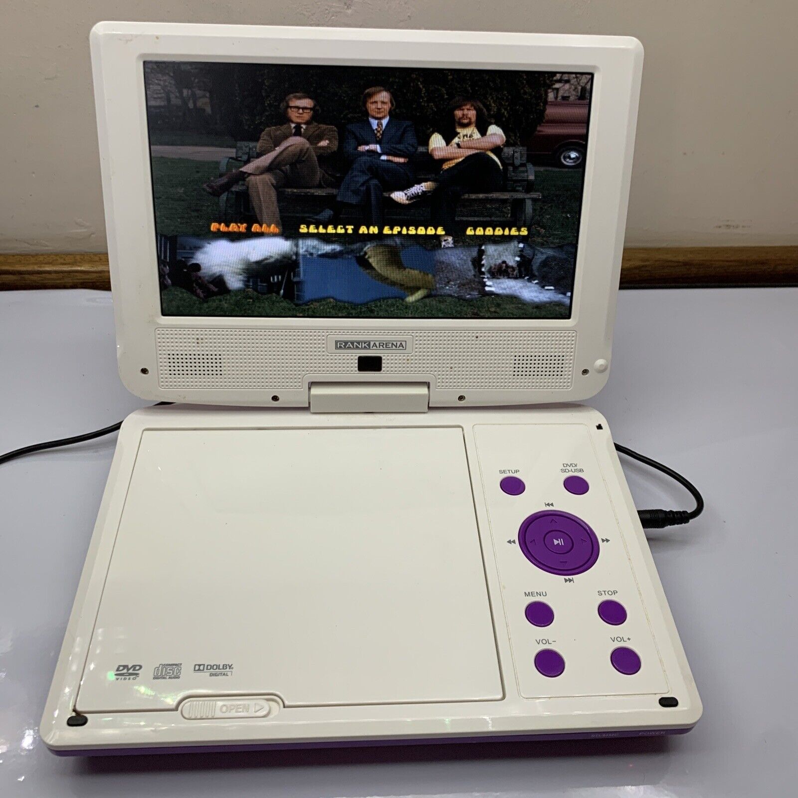Rank Arena Portable 9" DVD Player 22.5cm RA-17 Region 4 – Retro Unit