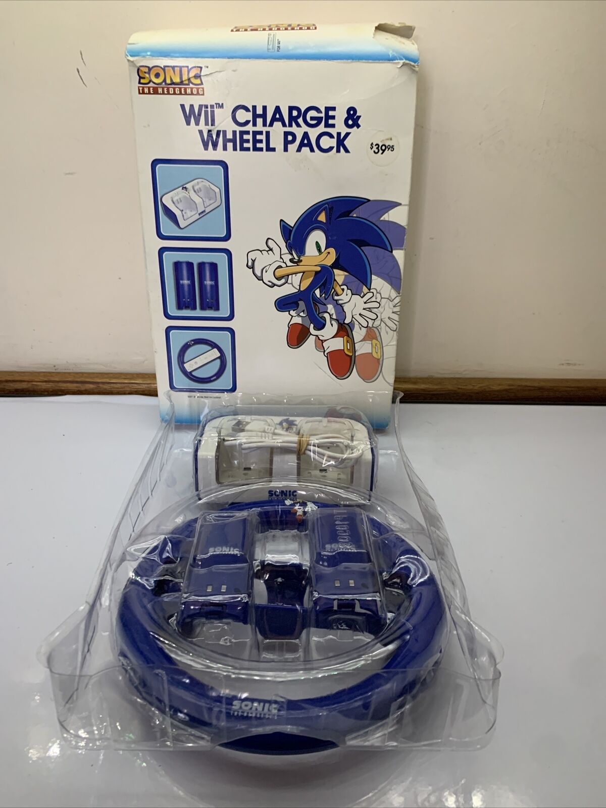 Sonic The Hedgehog Nintendo Wii Charge & Wheel Pack – Retro Unit