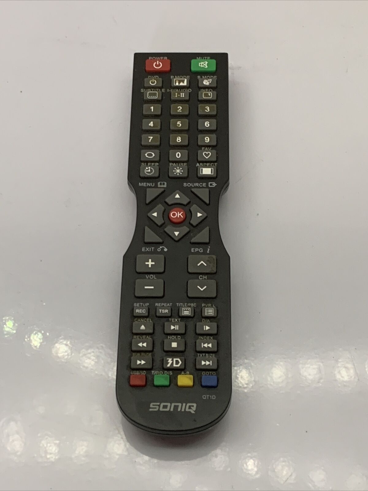 Genuine SONIQ QT1D Remote Control for Soniq TV – Retro Unit