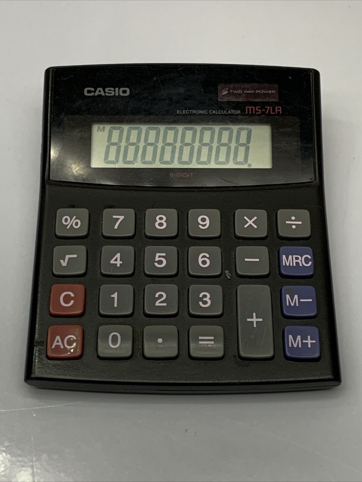 Casio MS-7LA Solar Calculator – Retro Unit