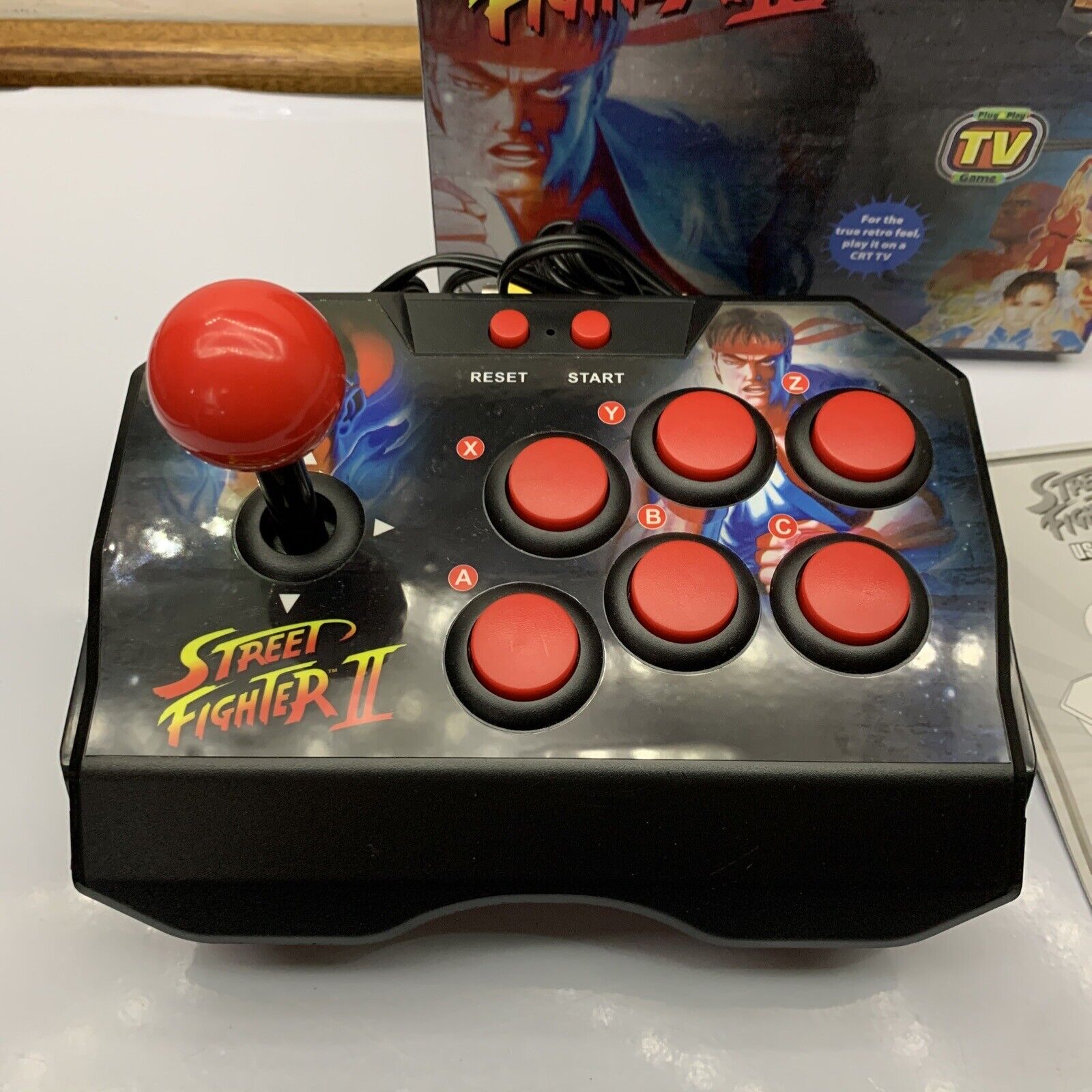 Street Fighter II 2 Licensed Joystick Console Built in Game Plug & Pla ...