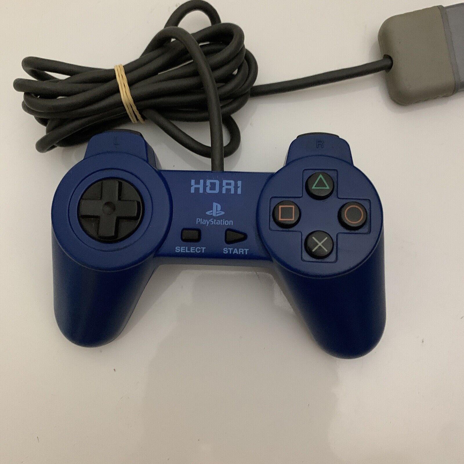 Official Sony Hori PlayStation PS1 Controller Blue SLPH 00033 – Retro Unit